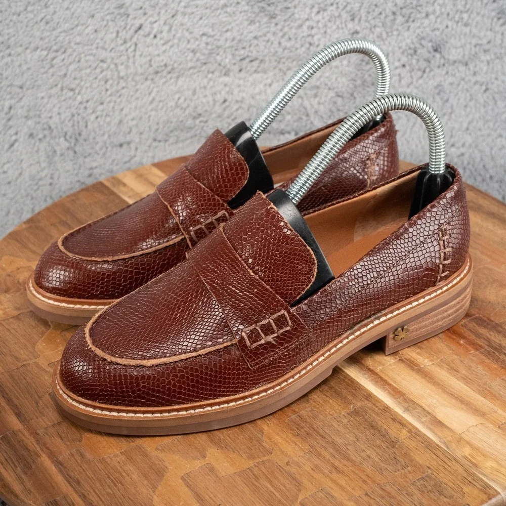 Lucky Brand | Shoes | Lucky Brand Salima Loafers Women Size 55m Brown ...